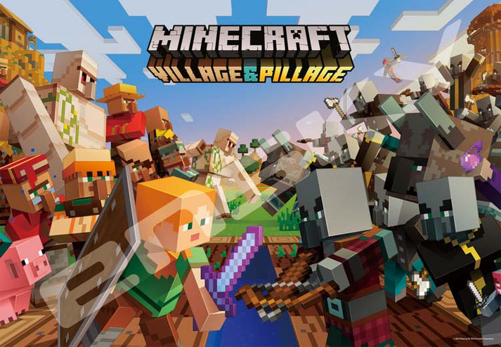 MINECRAFT - Village & Pillage 1000 塊 (51×73.5cm) – Puzzle N Toys